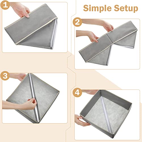 Potchen 24 Set Clothes Dresser Drawer Organizers, Closet Wardrobe Organizers Storage Dividers, Underwear Foldable Cloth Baby
