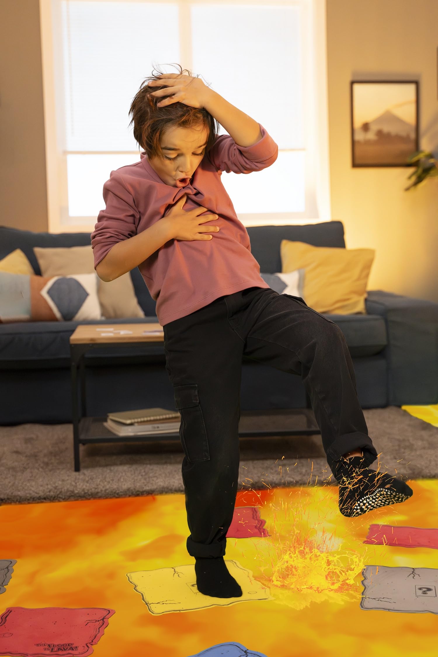 The Original The Floor is Lava! Family Edition - Interactive Game for Kids and Adults - Promotes Physical Activity - Indoor and Outdoor Safe