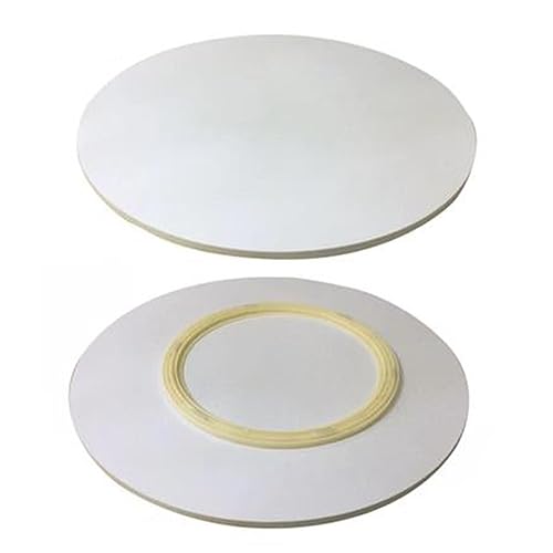 DOUKI Lazy Susan Turntable For Dining Table Wood Dining Table Turntable, Wood Swivel Serving Tray, 30in Large Rotating Serving Plate Rotating Tray (Color : Beige, Size : 20inch(50cm))