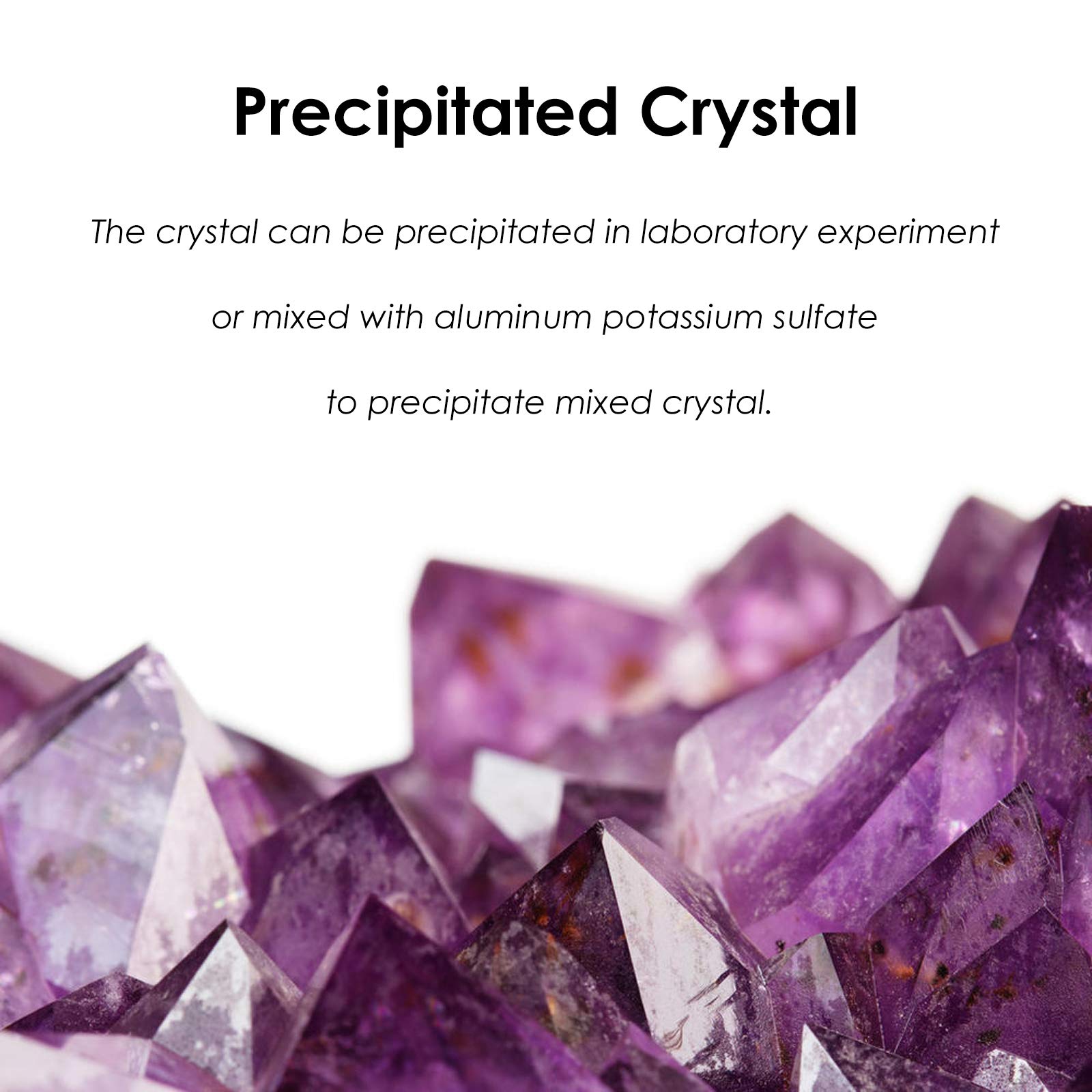 EASTCHEM Chromium Potassium sulfate dodecahydrate, Chromium Alum, Potassium Chromium Alum, Crystallization Experiment, Chemical reagents (500g/17.6oz)