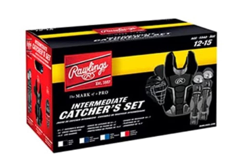 Rawlings | RENEGADE 2.0 Catcher's Set | Baseball | NOCSAE Certified | Intermediate Ages 12-15 | Navy/Silver