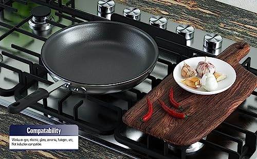 Cooks Standard Professional Aluminum Nonstick Restaurant Fry Pan 10-Inch, Durable Heavy Duty Skillet Pan, Woks,Metalic