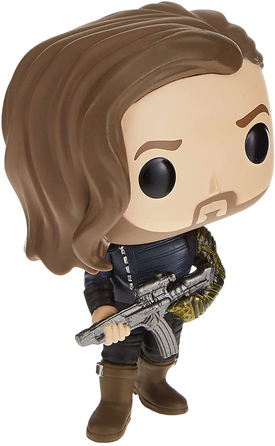POP Marvel: Avengers Infinity War - Bucky Barnes (Winter Soldier) Funko Pop! Vinyl Figure (Bundled with Compatible Pop Box Protector Case), Multicolor, 3.75 inches