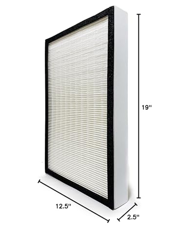 Nispira True HEPA Filter Replacement Compatible with Vornado Air Purifier AQS 25 35 Part MD1-0004. 1 Pack
