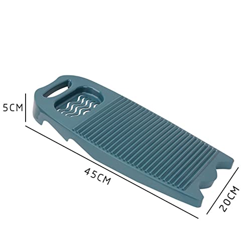 Household Washboard, Non-Slip Laundry Washing Board, Manual Wash Clothes Laundry Pad Scrubbing Board for Household(17.72x7.87x1.97inches), Dark Blue