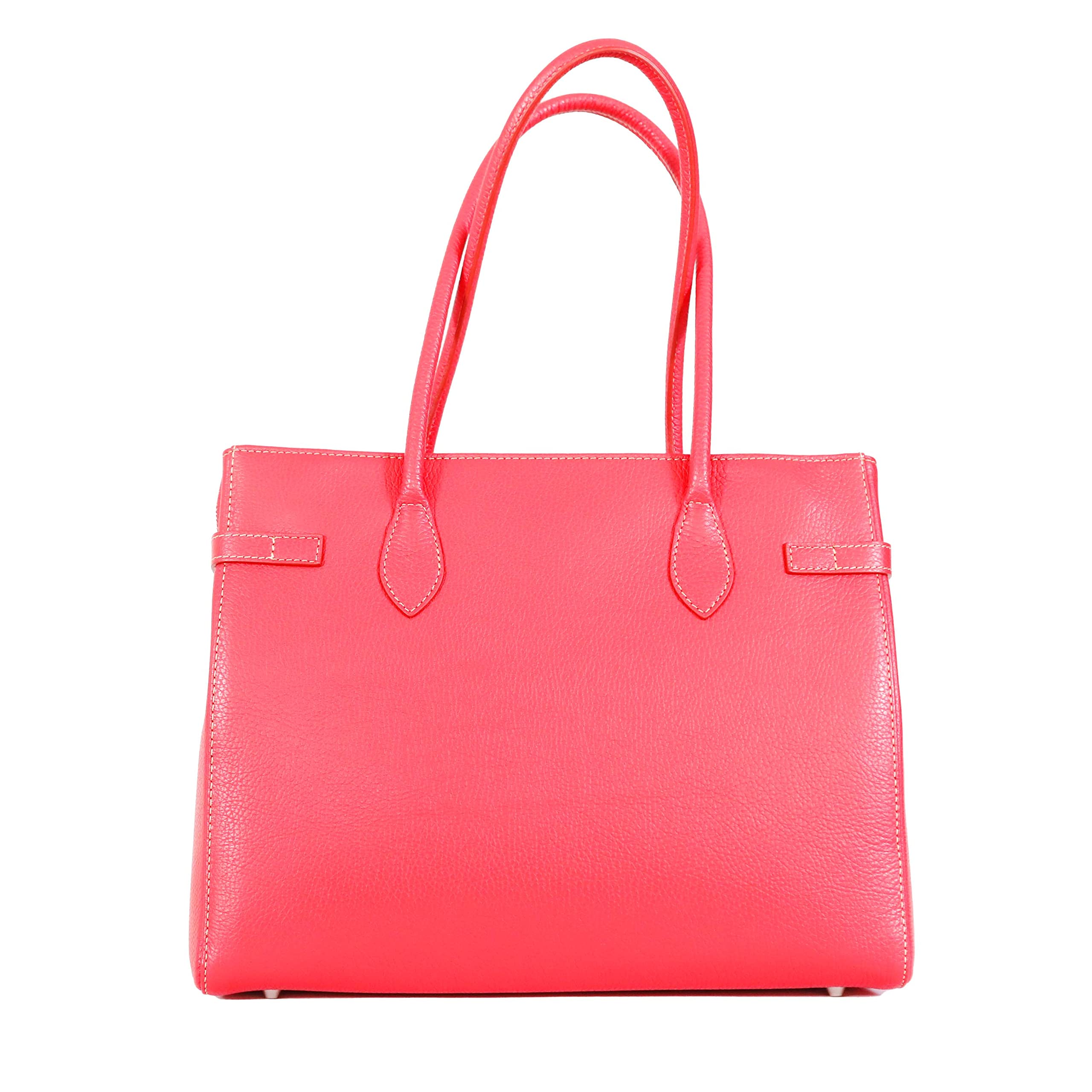 Robin Lisa New York Luxury Handbags for Women | 100% Genuine Italian Calf Leather | Limited Edition Robin Handbag (Red)