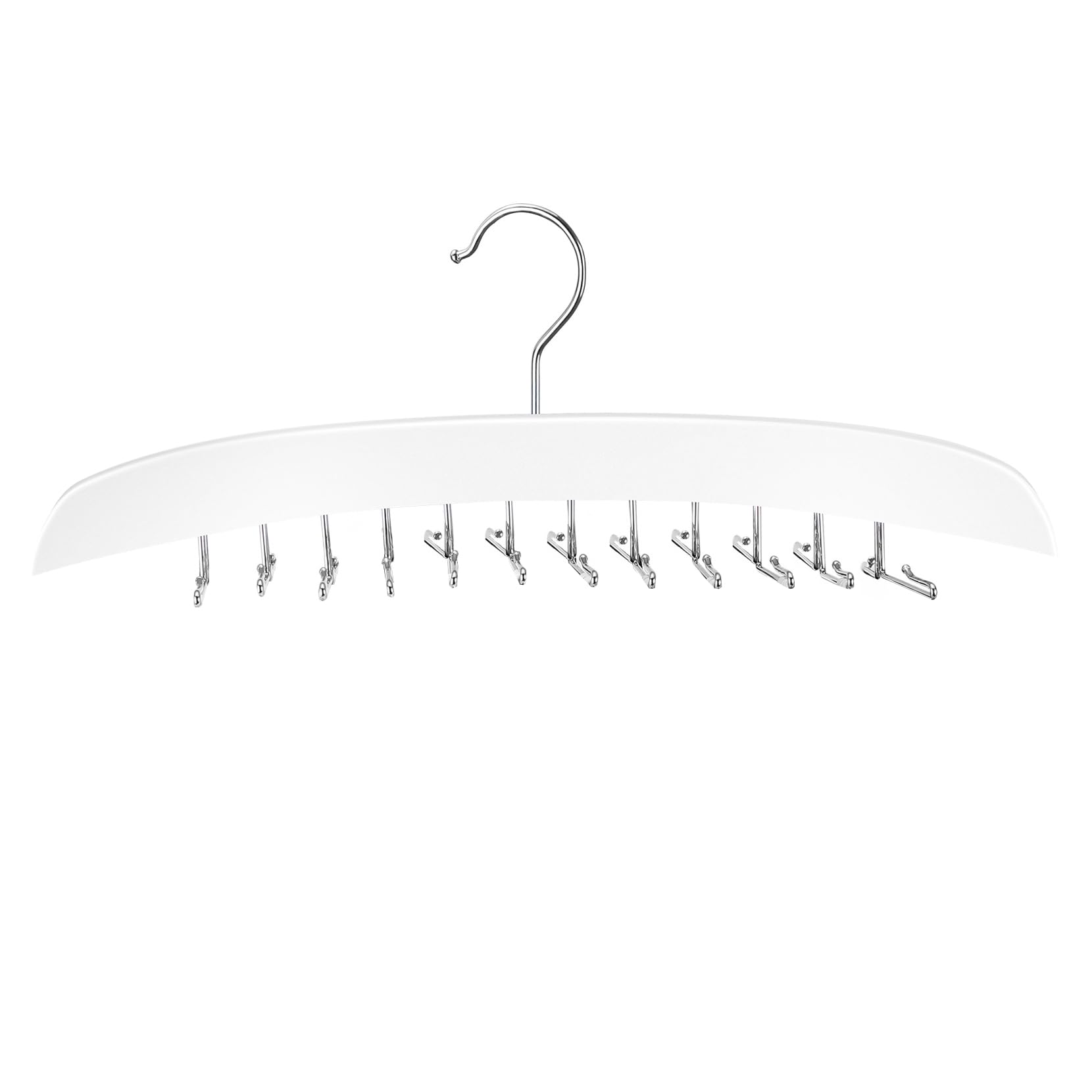 Tank Top Hanger with Premium Wood, 24 Large Capacity, Space Saving,360 Degree Rotating, Foldable Metal Hooks, Tank Tops
