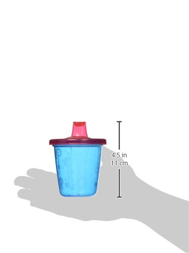 Nuby 4-Pack Wash or Toss Cups with Spout, Colors May Vary