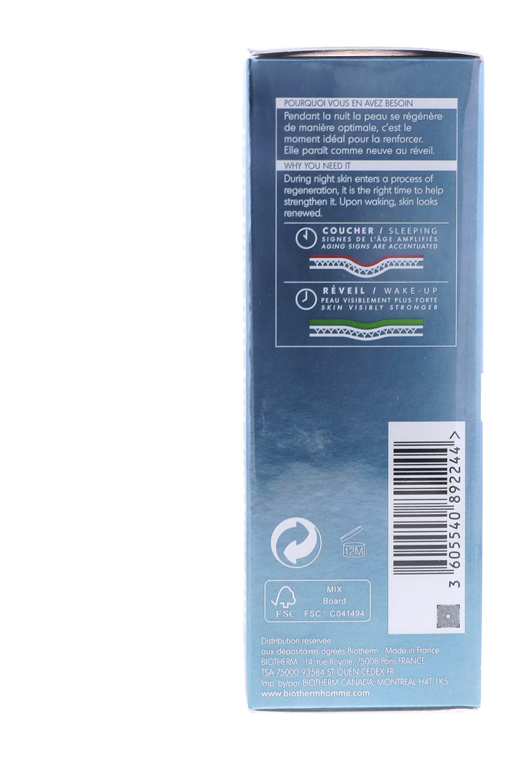 Biotherm Homme/Age Fitness Advanced Night Anti-aging Care Gel 1.69 oz