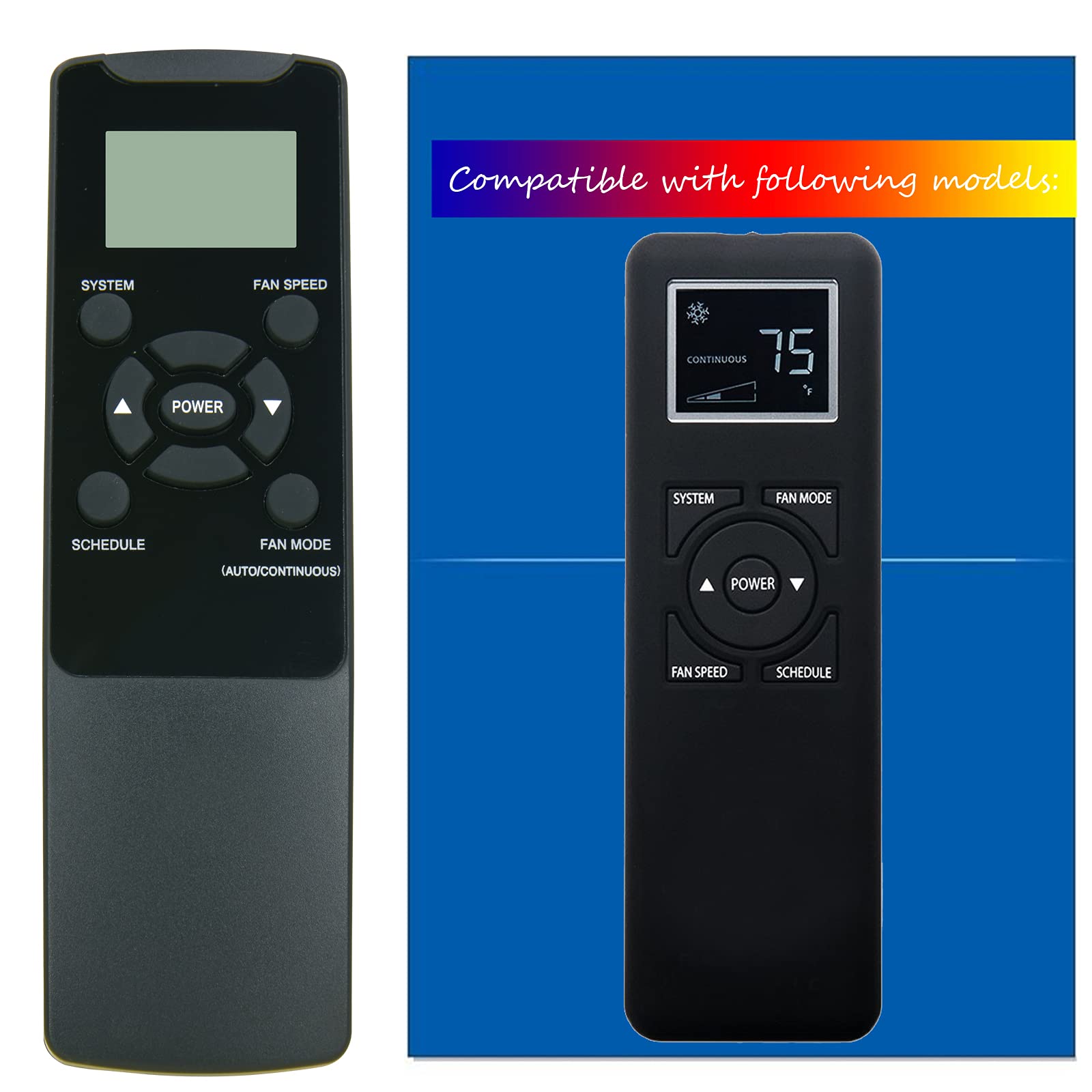 RCECAOSHAN Replacement for Friedrich Air Conditioner Remote Control SS08 SS10 SS12 SS14 SM15 SS15 SS16 SM18 SM21 SM24 SL22 SL24 SL28 SL36