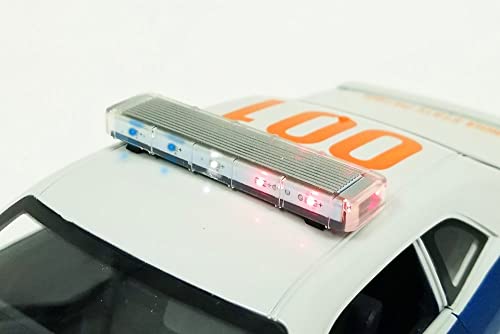 ModelToyCars 2010 Dodge Challenger SRT8, Blue and White - Acme A1806018 - 1/18 Scale Diecast Model Toy Car