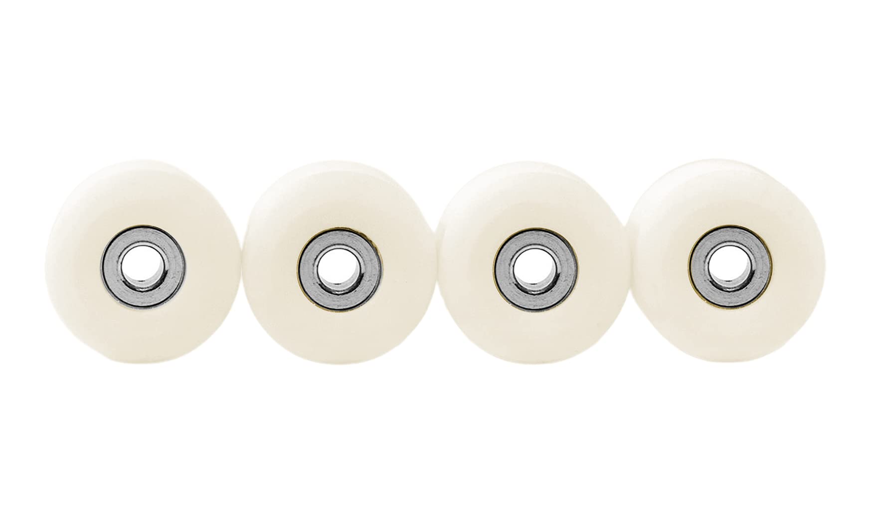 Teak Tuning Apex 71D Urethane Fingerboard Wheels, New Street Shape, 7.7mm Diameter, Ultra Spin Bearings - Made in The USA - Cream Colorway