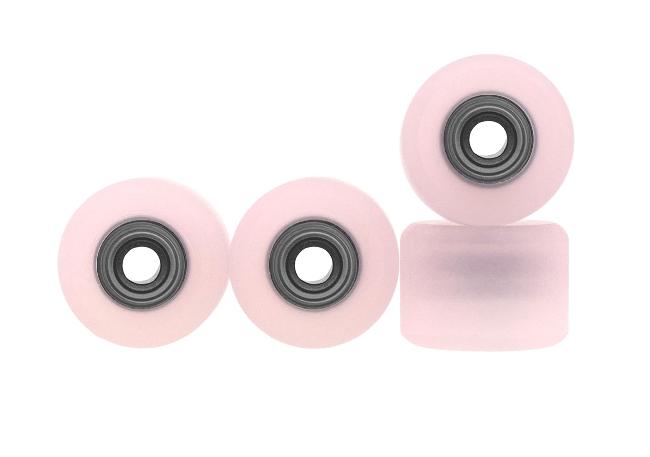 Teak Tuning Apex 61D Urethane Fingerboard Wheels - Mini Shorty Shape, 6.6mm Diameter - ABEC-9 Stealth Bearings - Made in The USA - Gumdrop Colorway