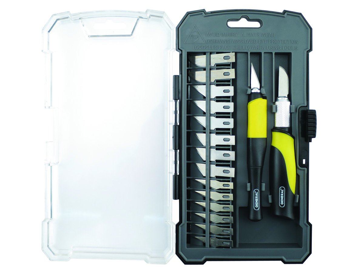 General Tools 95618 18-Piece Precision Hobby Knife set