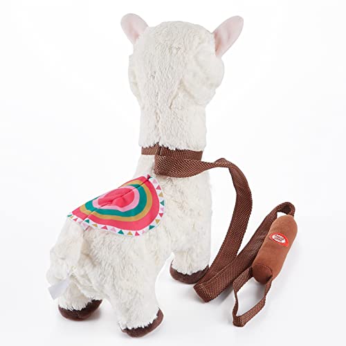 Think Gizmos Boppin, Shakin, Walking Llama Toy. Plush Musical Dancing Toy - Robotic Walk Along Animal for Boys & Girls Aged 3,4,5,6,7,8,9,10