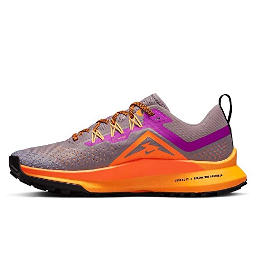 Nike Women's React Pegasus Trail 4 Running Shoes (Purple Smoke/Vivid Purple, us_Footwear_Size_System, Adult, Women, Numeric, Medium, Numeric_8)