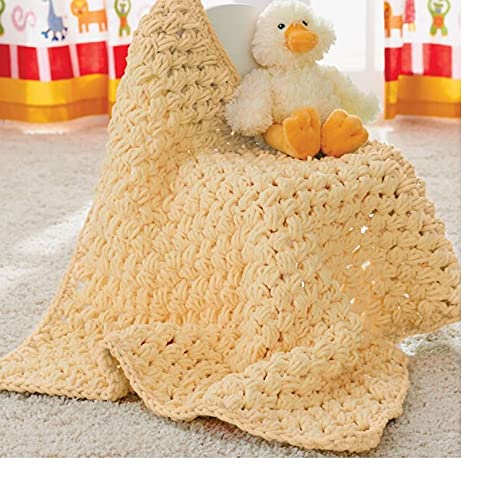 Bernat Baby Blanket Yarn - Big Ball (10.5 Oz) - Buttercup - 2-Pack Bundle with Bella's Crafts Stitch Markers