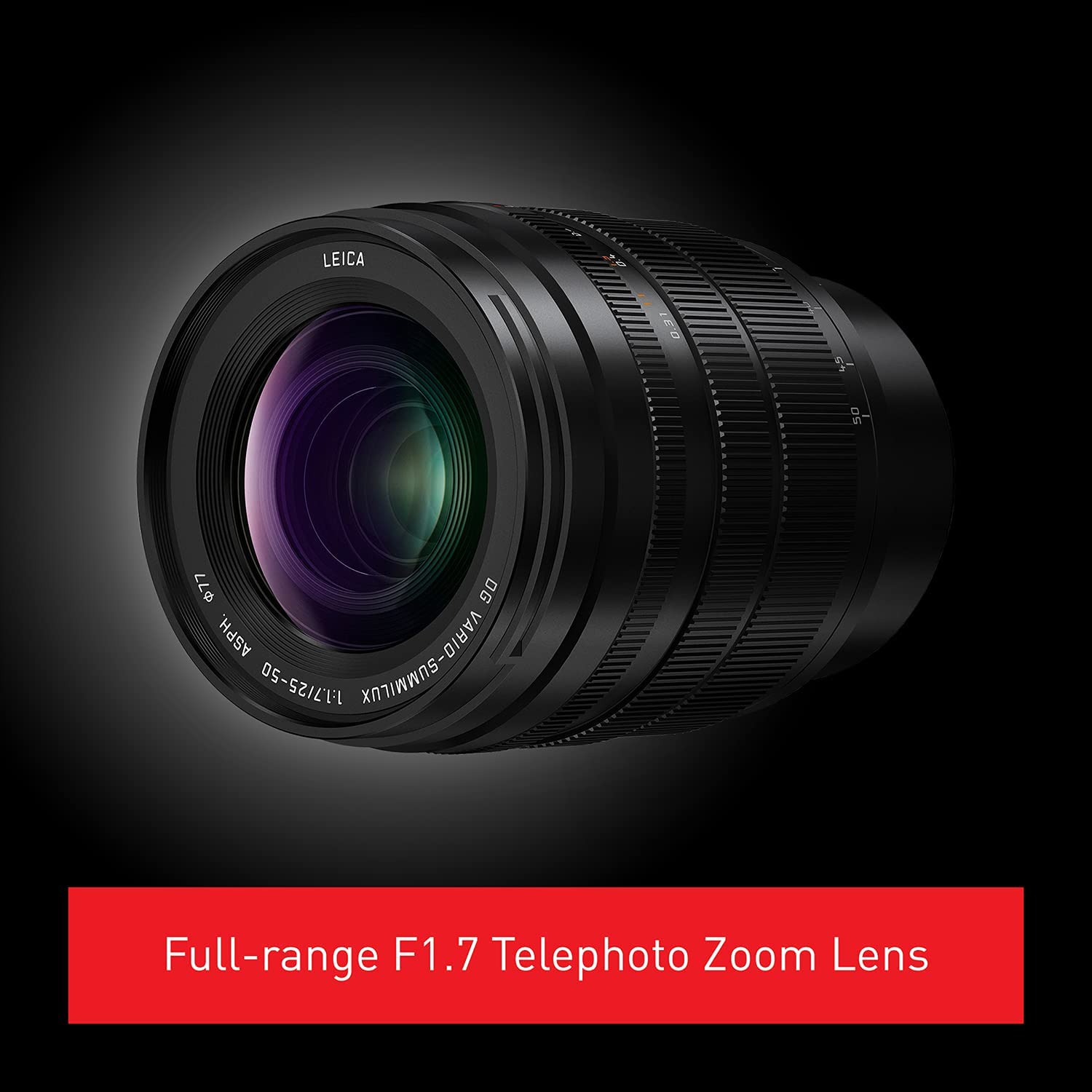 Panasonic LUMIX Micro Four Thirds Camera Lens, Leica DG Vario-SUMMILUX 25-50mm F1.7 ASPH, Stepless Aperture, Video Performance, H-X2550 (Renewed)