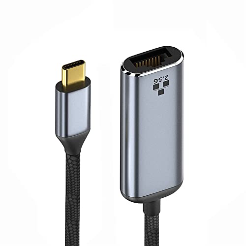 Cablecc USB-C USB3.1 Type-C to 2.5Gbps 2500Mbps GBE Gigabit Ethernet Network LAN Cable Adapter for Laptop