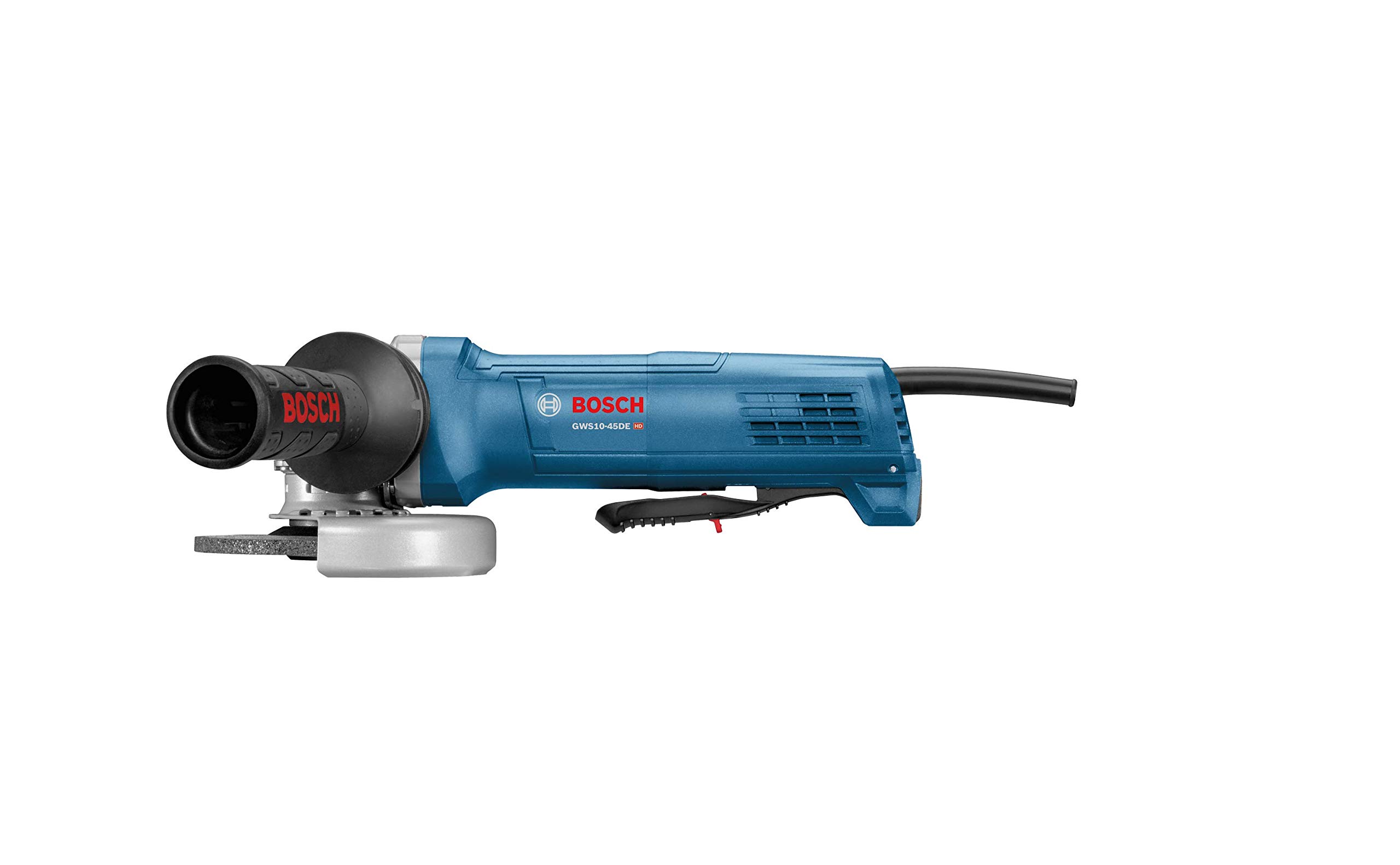 BOSCH GWS10-45DE 4-1/2 In. Ergonomic Angle Grinder with No Lock-On Paddle Switch