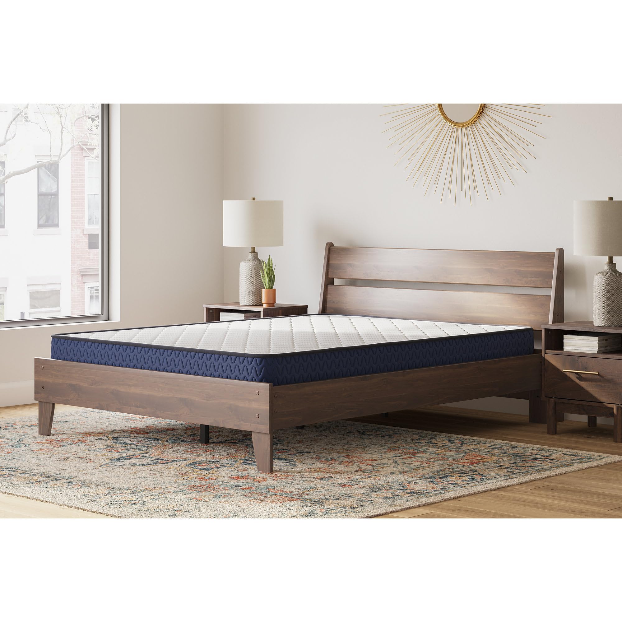 Signature Design by Ashley Twin Size Medium Firm 6 Inch Memory Foam Mattress with Breathable Quilted Cover