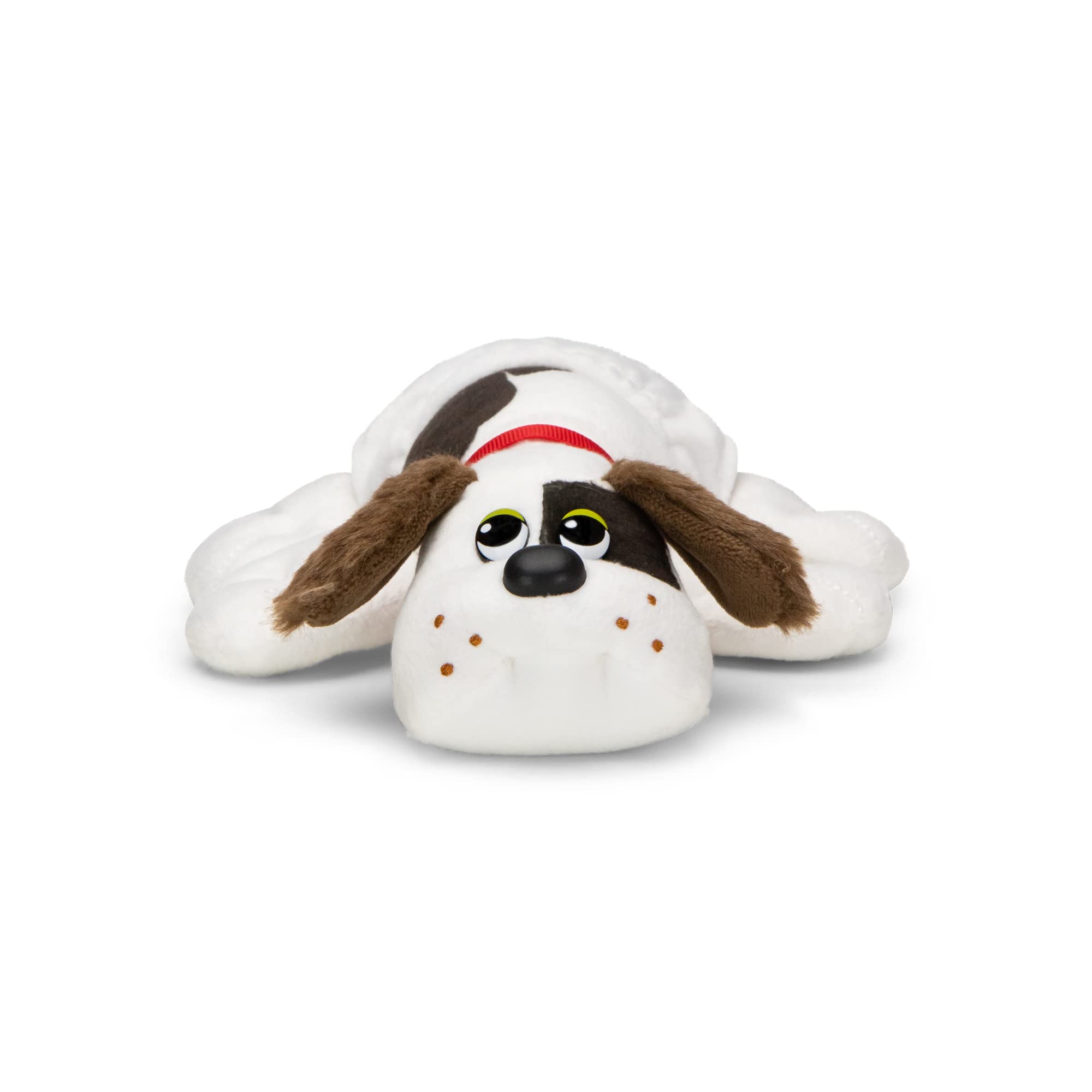 Pound Puppies Newborns Plush - White with Dark Brown Spots (Fuzzy Ears)