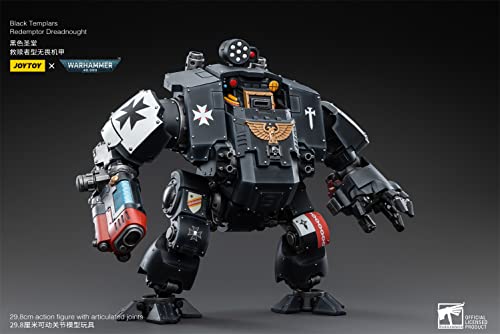 HiPlay JoyToy Warhammer 40K Black Templars Redemptor Dreadnought 1:18 Scale Collectible Action Figure