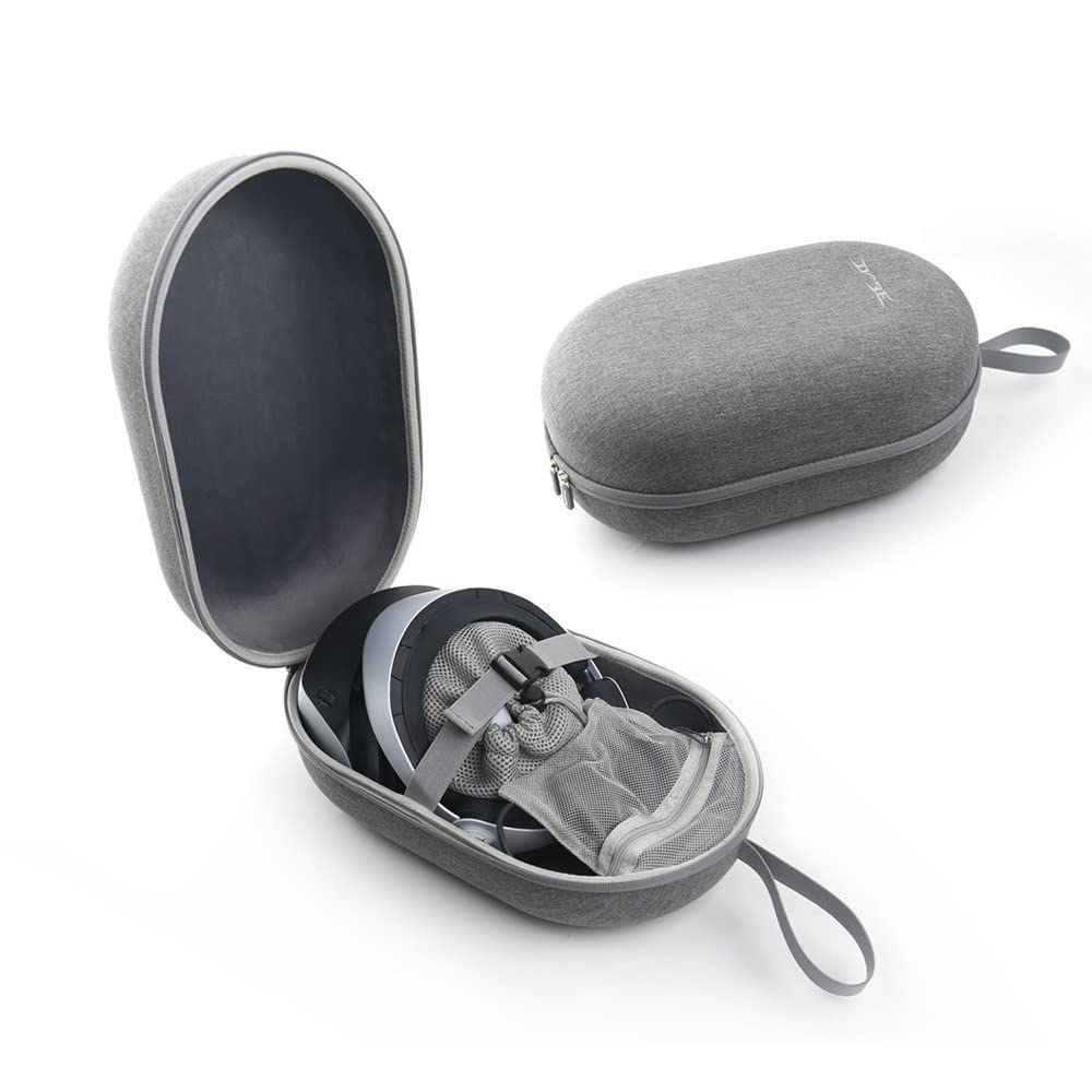Carrying Case Compatible for PS VR2, Hard Travel Case Protective Storage Bag Box for VR Headset Handle Gaming Accessories Portable Shockproof Zipper Cover Case Protector