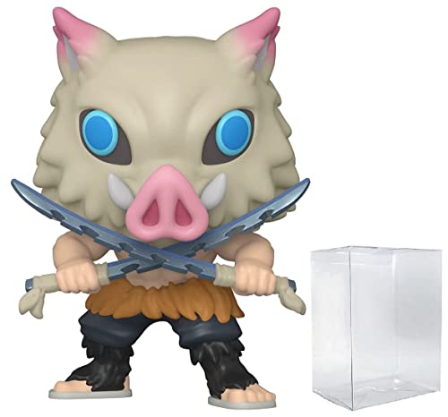 POP Demon Slayer - Inosuke Hashibira Funko Vinyl Figure (Bundled with Compatible Box Protector Case), Multicolor, 3.75 inches