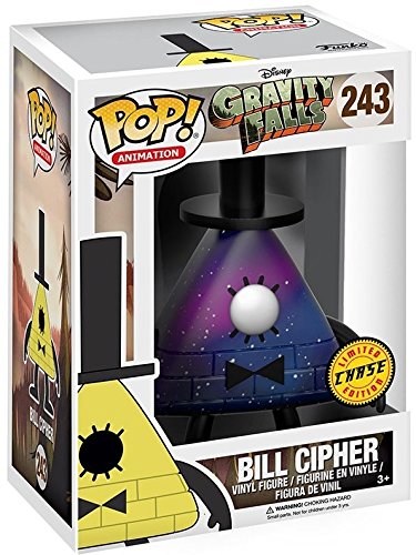 POP Disney: Gravity Falls - Bill Cipher [Purple] Limited Edition Chase Funko Pop! Vinyl Figure (Bundled with Compatible Pop Box Protector Case), 3.75 inches