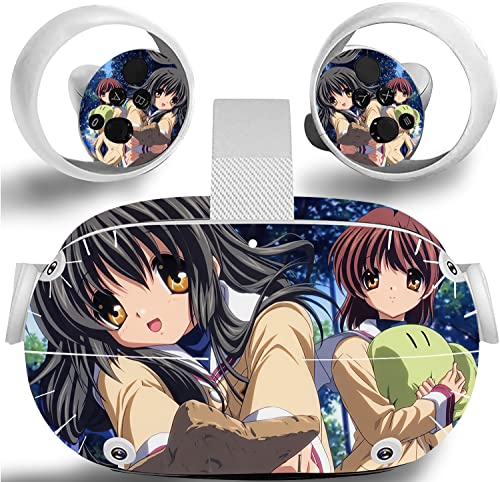 Clannad Anime - Stickers Skin for Oculus Quest 2, Oculus Quest 2 VR Headset & Controller, Oculus Quest 2 Stickers, Cute Sticker Protection Accessories