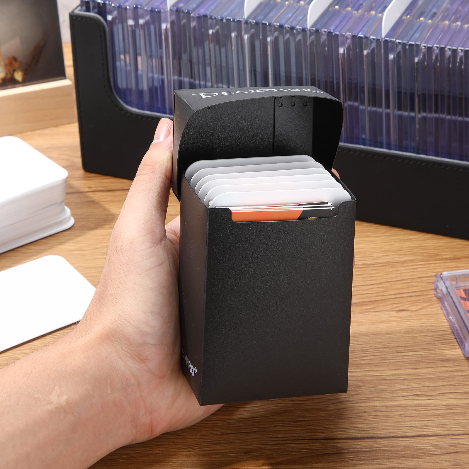 Yookeer Trading Card Divider Bulk Plastic Card Separators Baseball Card Dividers Blank Playing Card Divider for Storage Boxes Sports Cards Card Games(60 Pieces)