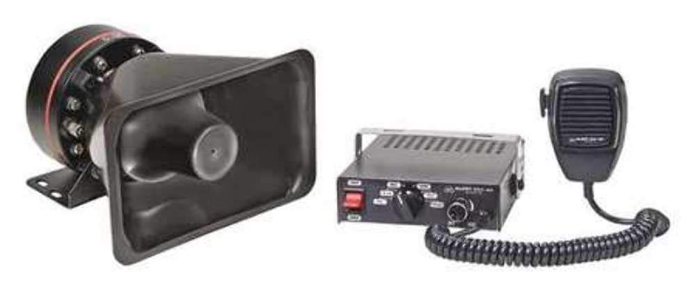 Wolo (4000-2) Alert 80 Watt Electronic Siren and Speaker - 12 Volt , Black