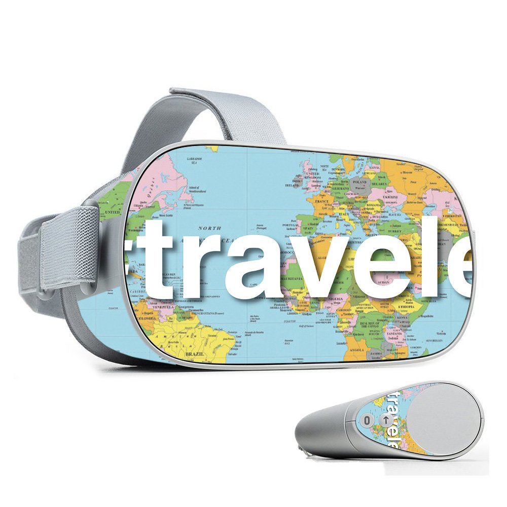 MightySkins Skin Compatible with Oculus Go Mobile VR - Traveler | Protective, Durable, and Unique Vinyl Decal wrap Cover | Easy to Apply, Remove, and Change Styles | Made in The USA