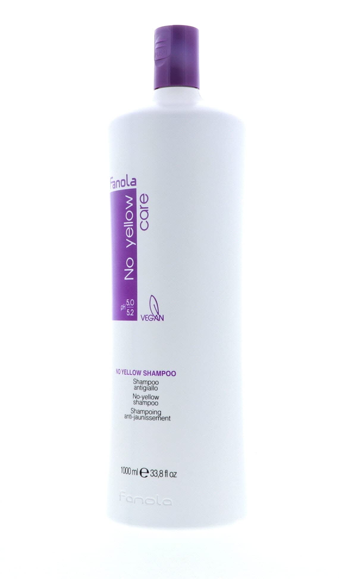 No Yellow Shampoo Large 1000ml Bottle 33.8 Fl Oz (Pack of 2)