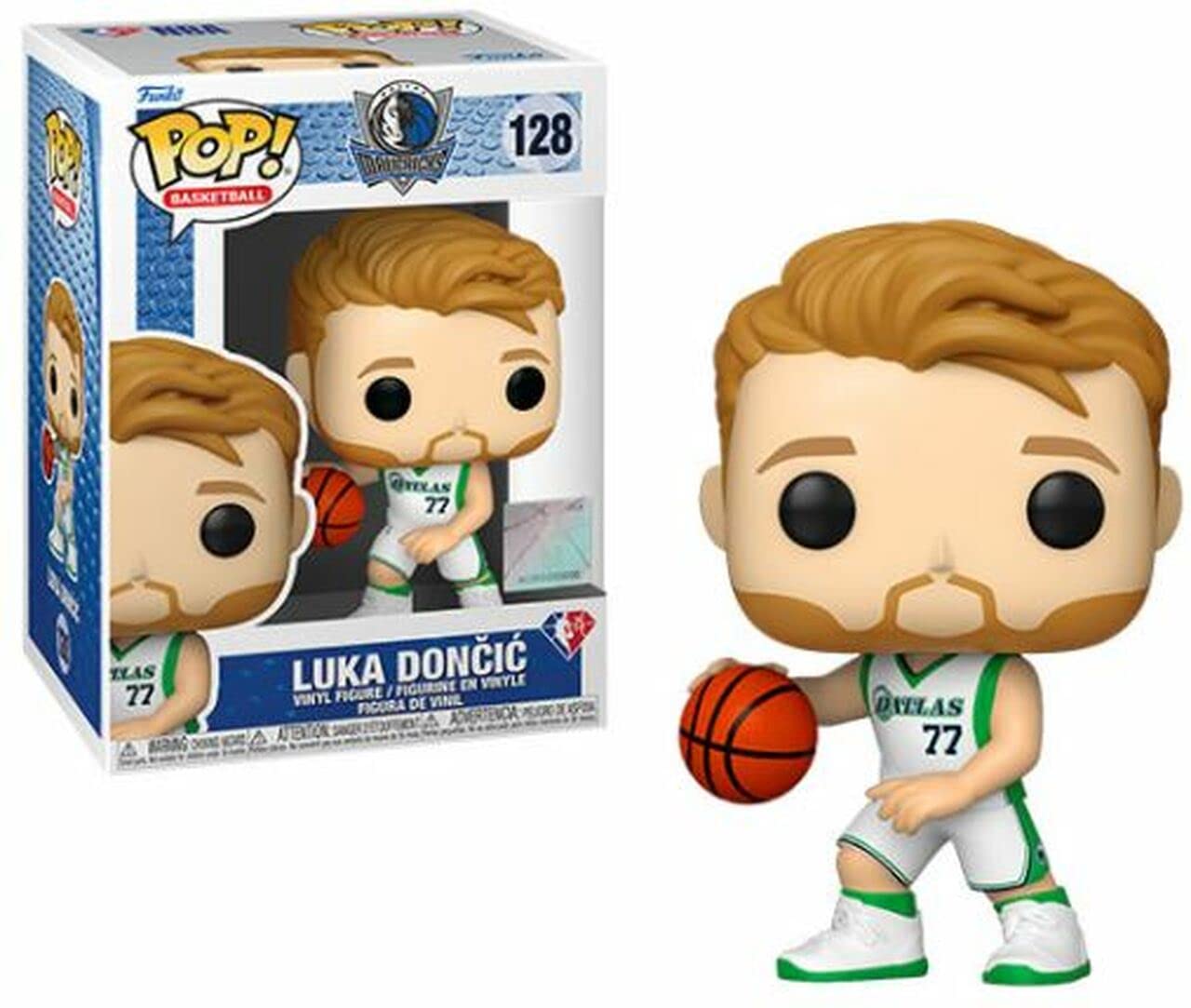 POP NBA: Mavericks - Luka Dončić (City Edition 2021) Funko Vinyl Figure (Bundled with Compatible Box Protector Case)
