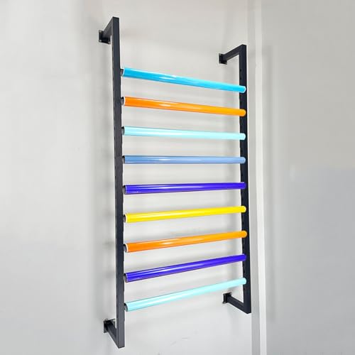 Car Color Change Film/Window Film Display Rack for Garage Workshop, Wall Mount Vinyl Roll Holder Commercial Metal Wall Rack with 9 Hanging Rod for Wallpaper, Fabric, Tablecloth(30cm/11.8in)