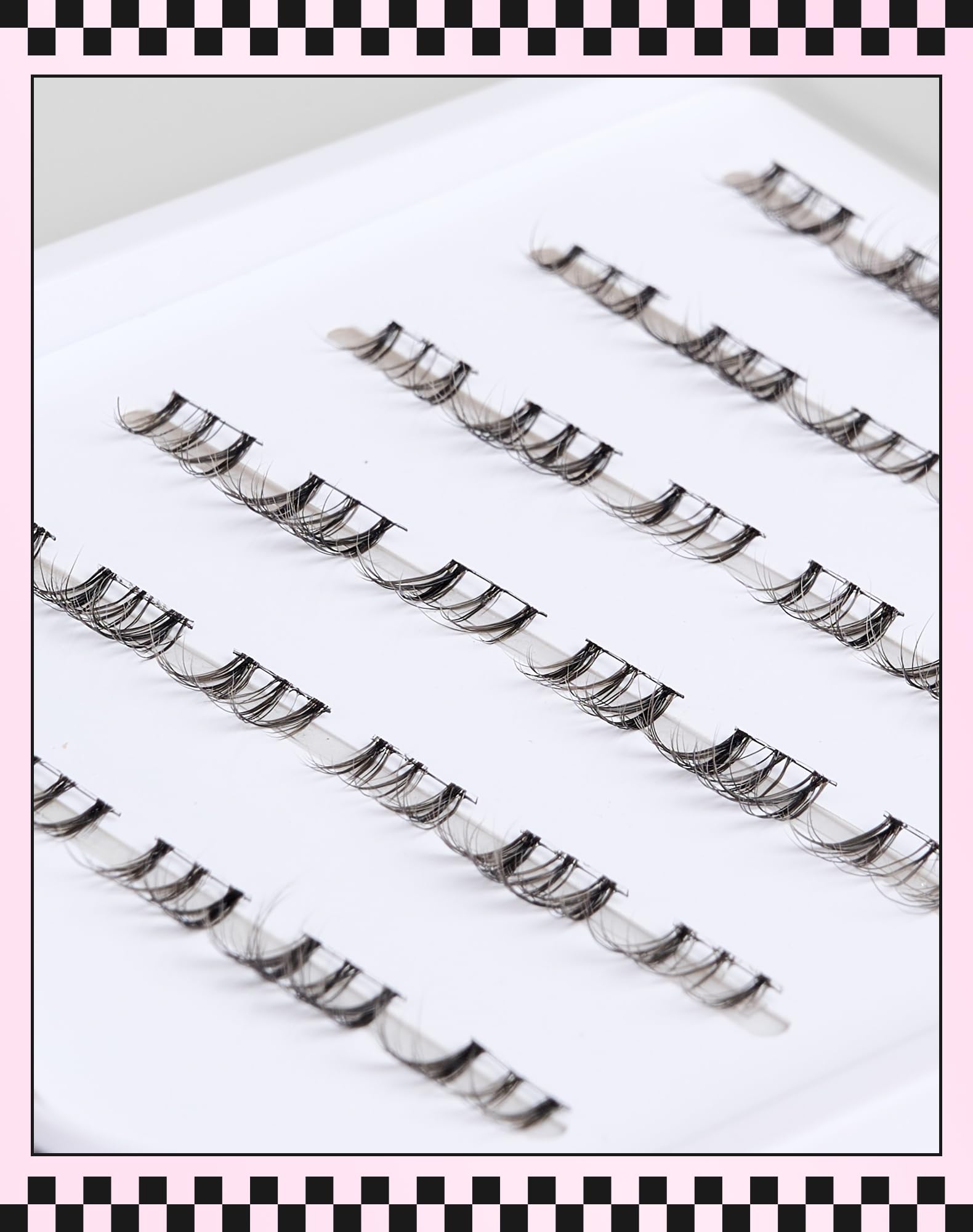 Jiocolor Manga Lashes Eyelashes 7 Pairs Lashes Natural Faux Mink Lashes Pack Fluffy False Eyelashes Cat Eye Lashes Curl False Eyelashes JE03 wispies Lashes