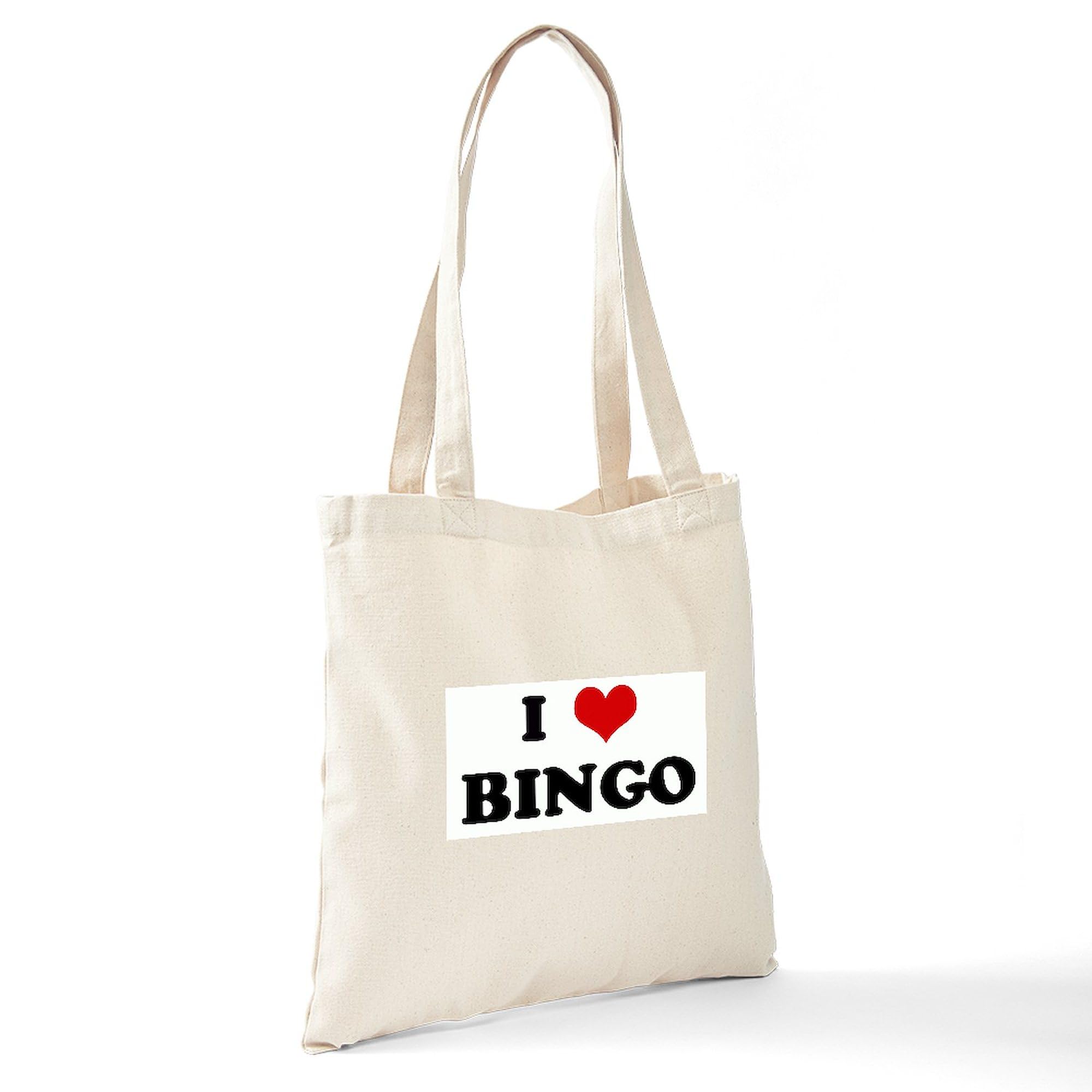 CafePress I Love BINGO Tote Bag Canvas Tote Shopping Bag