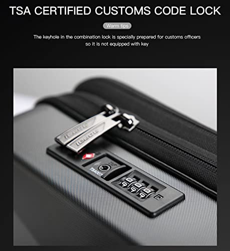 Gaming Laptop Backpack with USB Charging Port TSA Lock for Men,Hard Shell Expandable Business Backpack Fits 17.3 Inch Notebook Computer,black