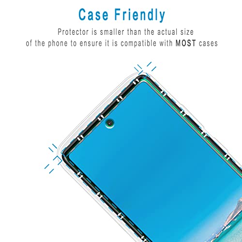 HPTech (2 Pack) Designed for Google Pixel 6a 5G Tempered Glass Screen Protector, Anti Scratch, Bubble Free, Case Friendly