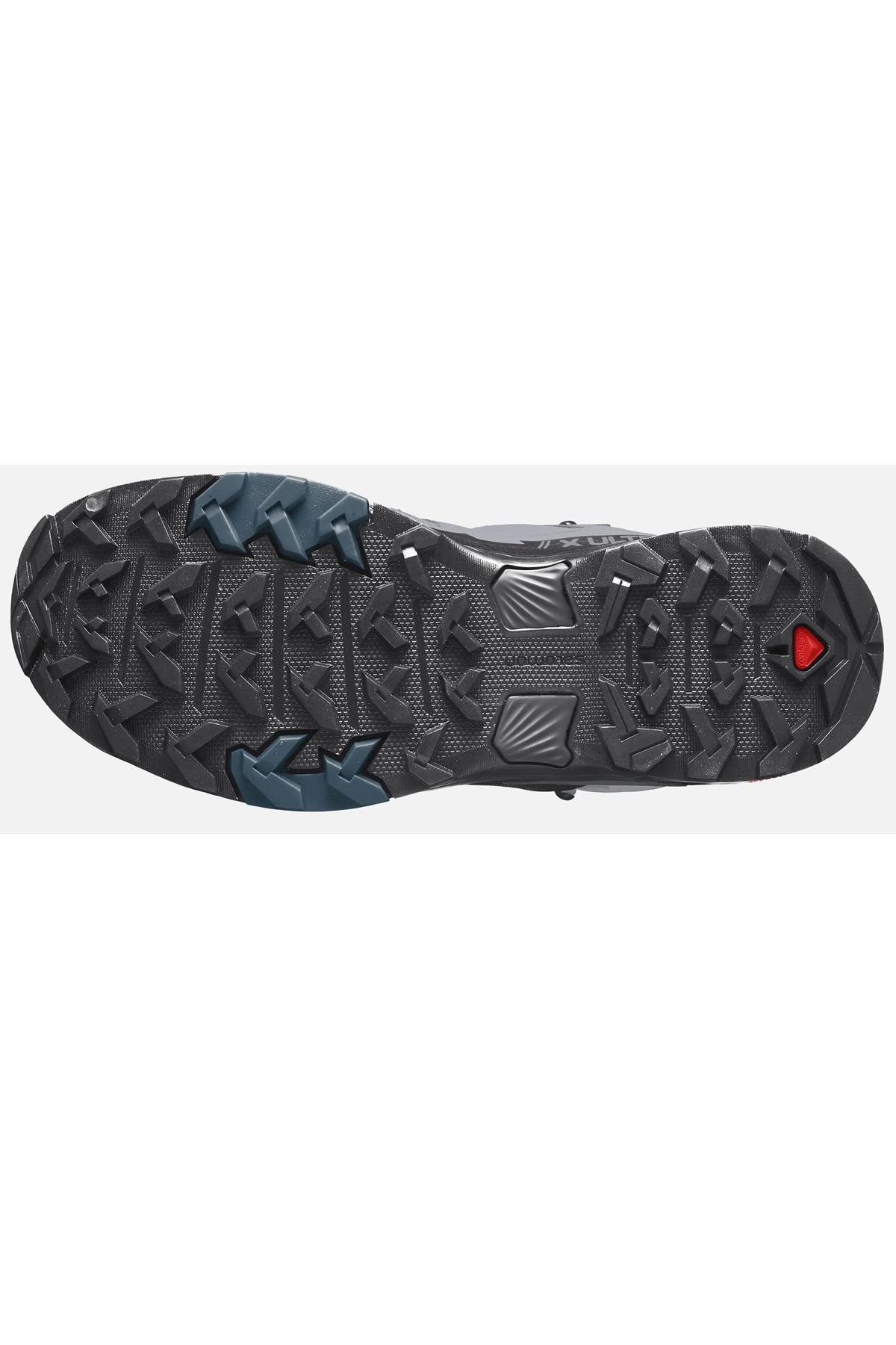 Salomon X Ultra 4 Mid GTX Hiking Boots Womens Sz 7.5 Quarry/Black/Legion Blue