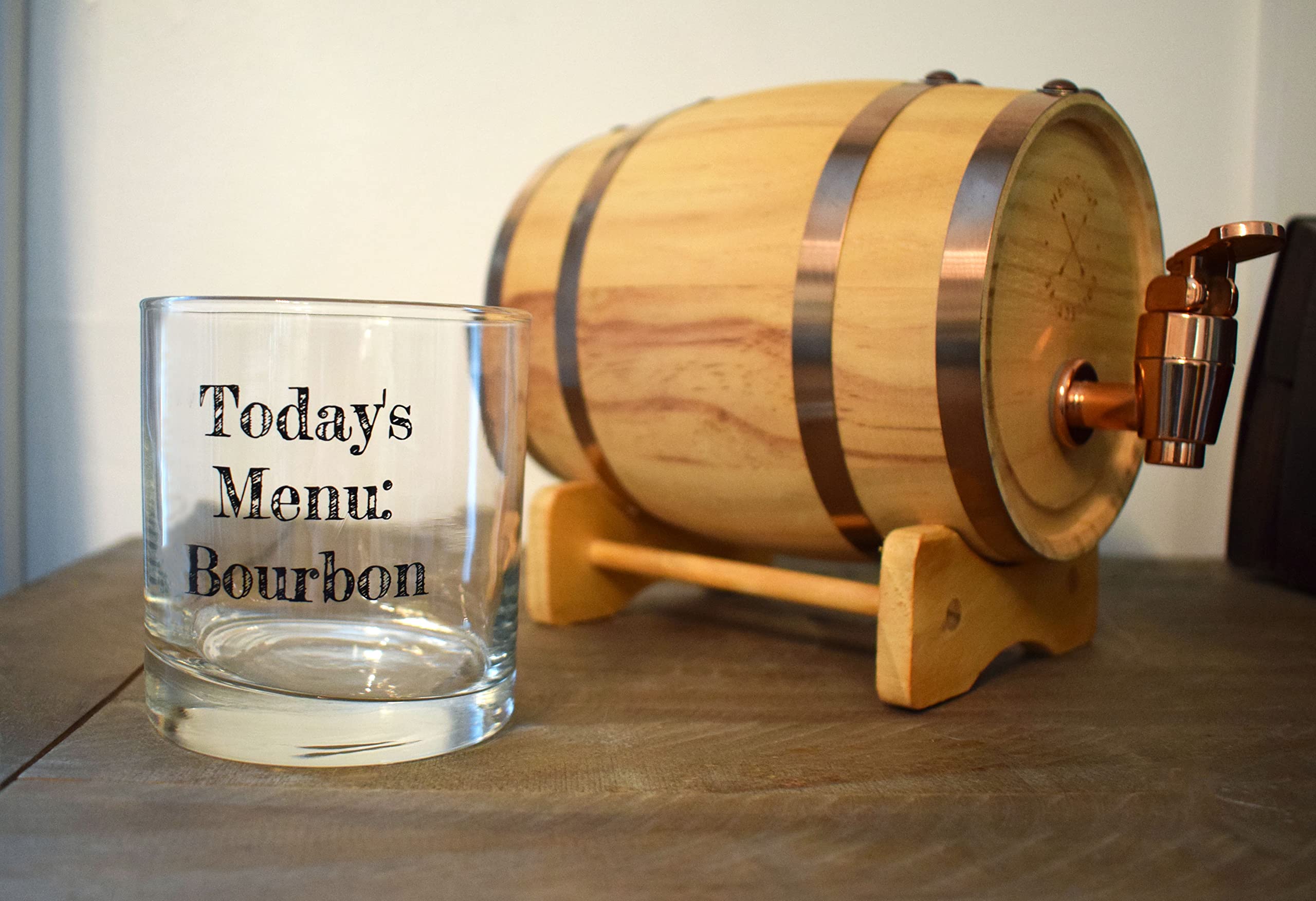 BUY SOCKS YOU ALL Today's Menu Bourbon Whiskey Rocks Glass