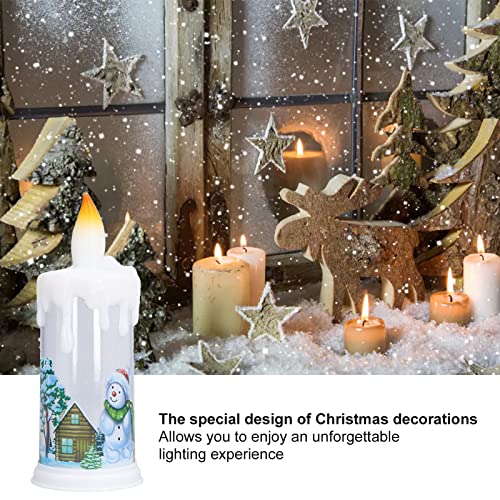 SALUTUY Candles Lamp, Remote Control 9.3in Warm Light Santa Claus Candle Lights LED for Homes Gardens, Courtyards for Christmas Party Lights, Decorative Lights(#2)