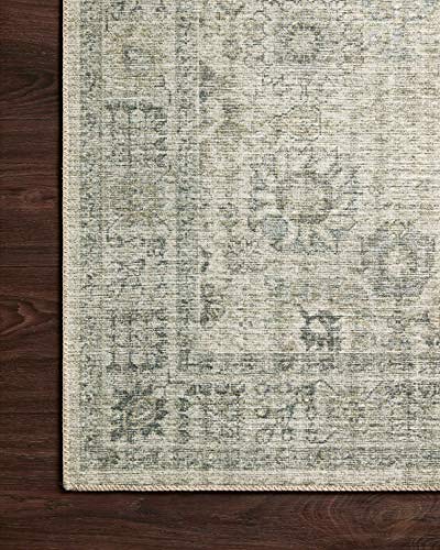 Loloi II Skye Collection SKY-14 NATURAL / SAGE, Traditional 5'-0" x 7'-6" Area Rug