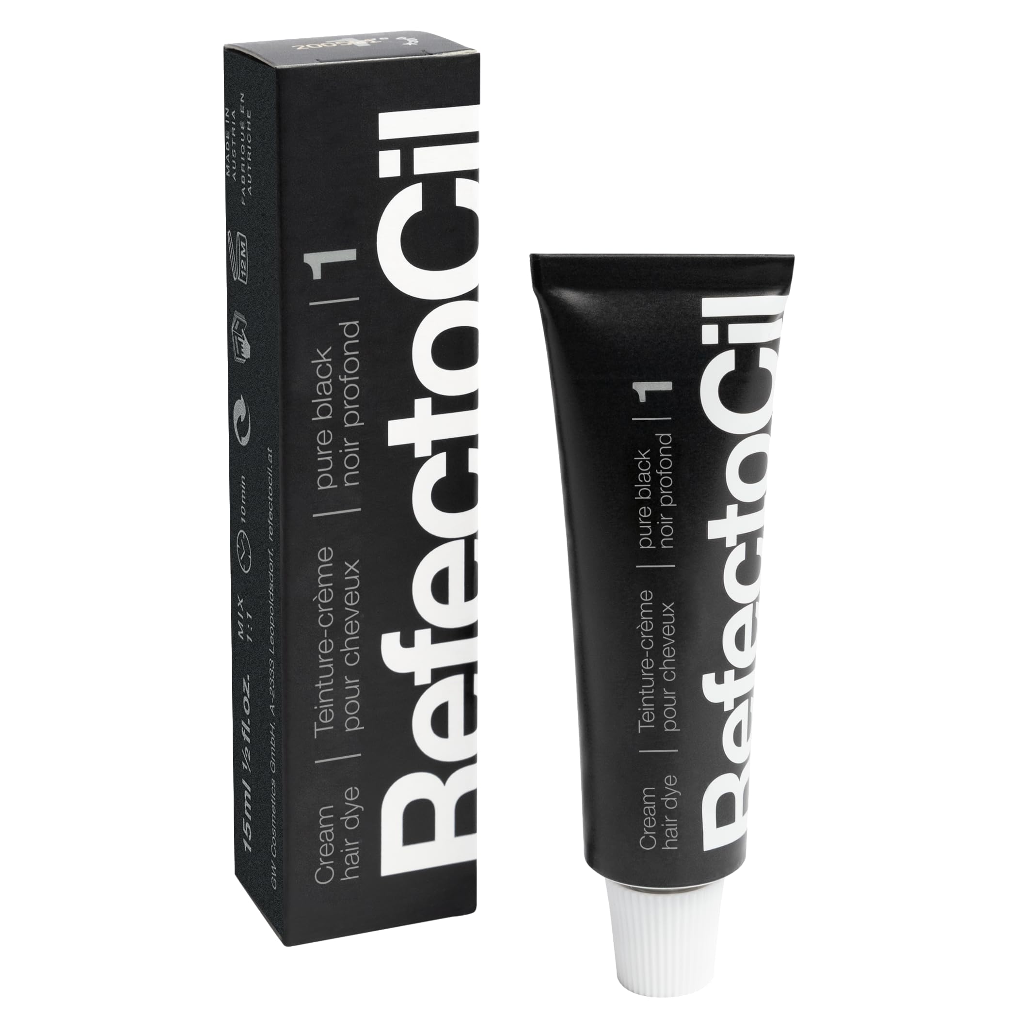 RefectoCil Chestnut (#4) Hair Tinting Kit Includes Cream Hair Dye + Liquid Oxidant 3% + Mixing Brush & Mixing Dish