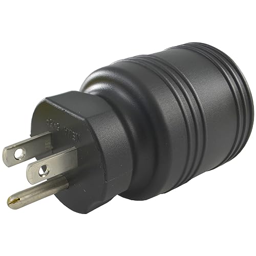 Conntek 30222-BK Locking Plug Adapter, Black