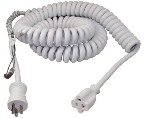 Conntek 70046-GB 15-Foot Hospital Grade Cordset Spring Cable 15 Amp 125 Volt to 15/20 Amp 125 Volt SJT 12/3