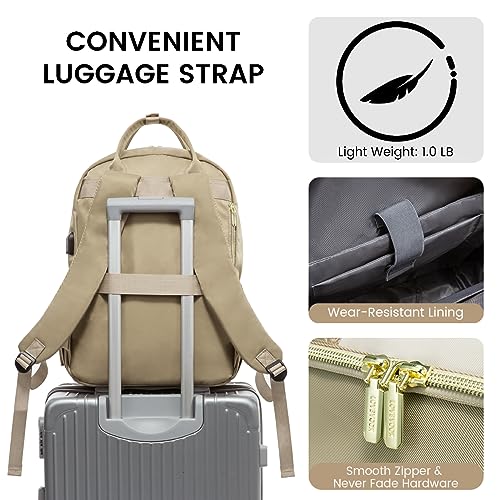 LOVEVOOK 15.6 Inch Laptop Backpack for Women,Fashion Work Travel Backpack,Waterproof Day Pack Purse for Teacher Nurse