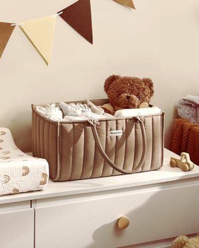 Blissful Diary Baby Diaper Caddy Organizer - Sage Green, Stylish, Portable, Organized, Practical